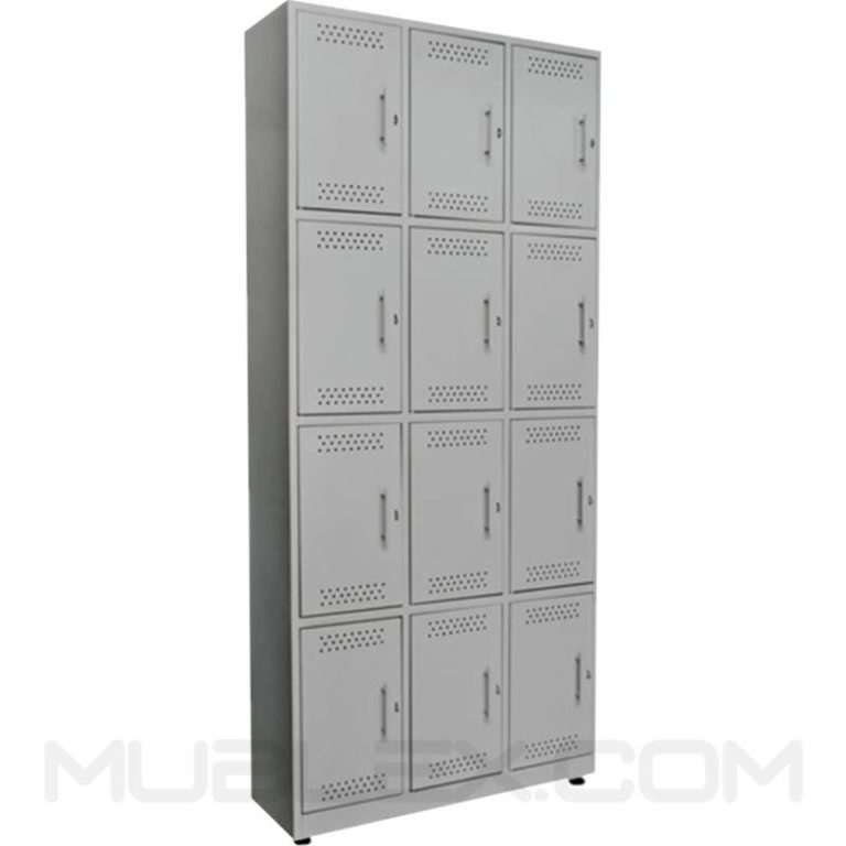 Locker metálico 12 casilleros - Mublex Colombia
